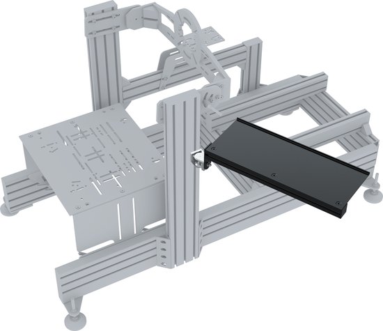 Aluminium Profile Adjustable Keyboard Tray Upgrade Kit | bol