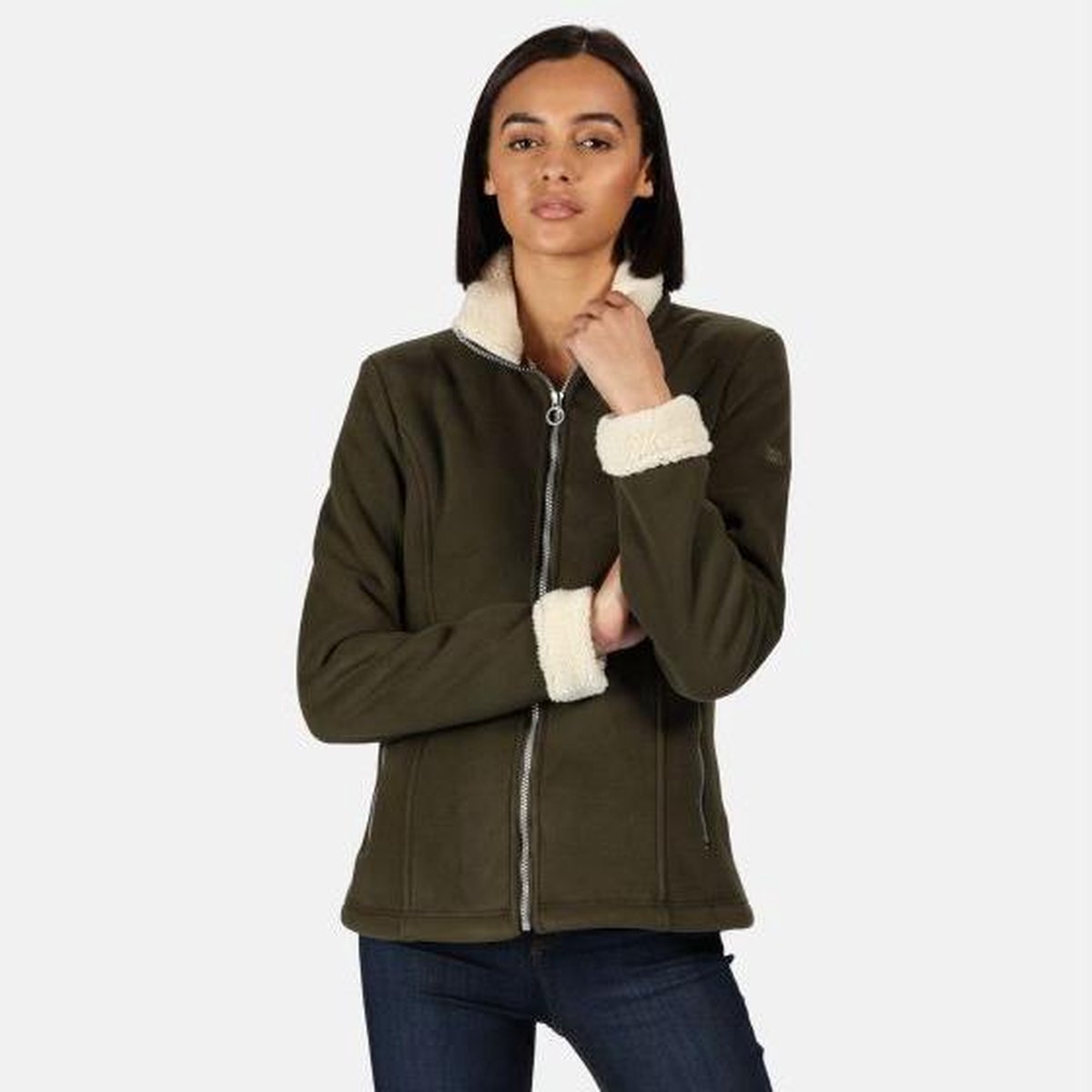 Regatta Fleecejas Brandall Dames Polyester Kaki Maat 52 | bol.com