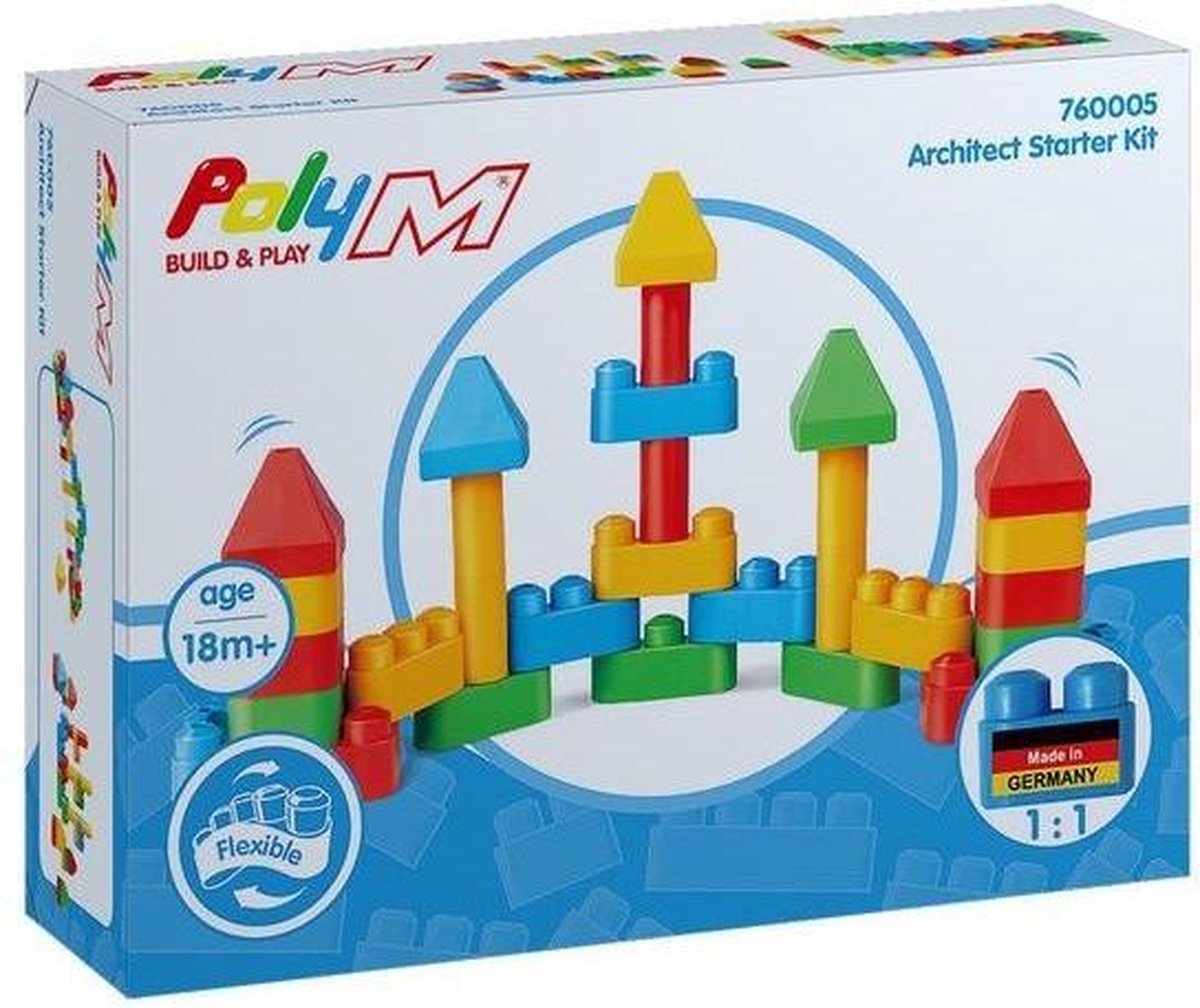 Polym Starterpakket Architect Bouwblokken 30-delig | bol.com