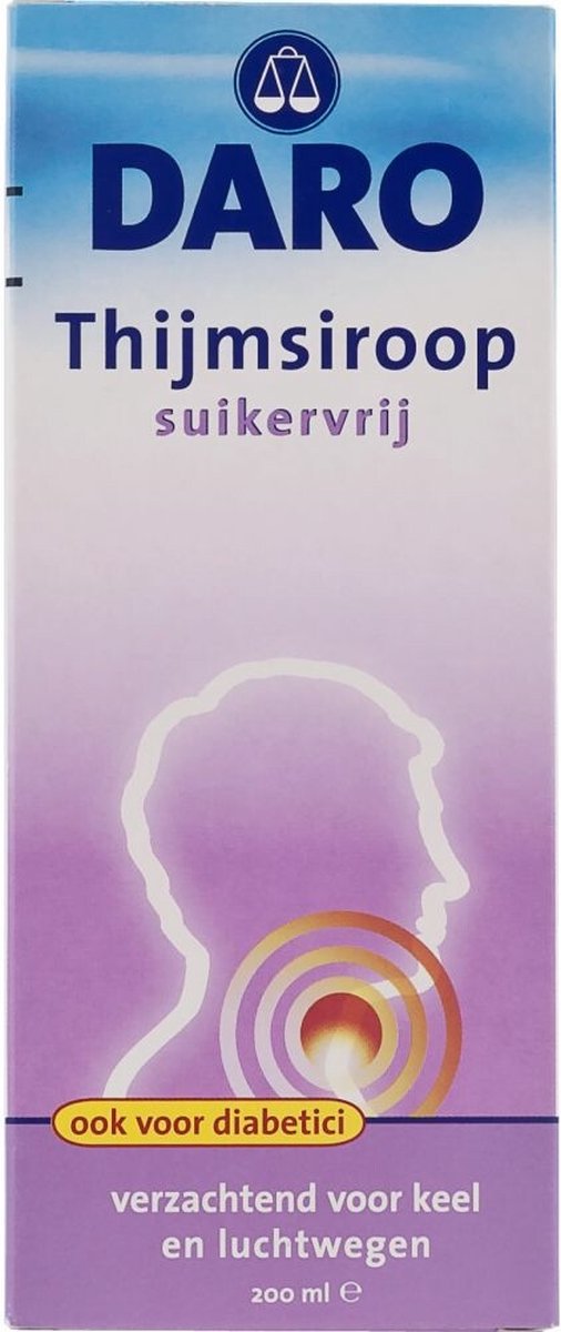 Daro Suikervrij - 200 ml - Thijmsiroop | bol.com