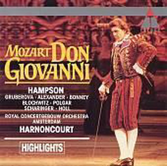 Mozart Don Giovanni Highlights Nikolaus Harnoncourt Cd Album Muziek Bol