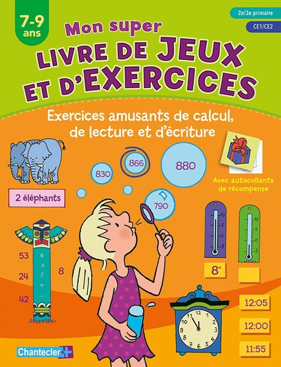 Mon super livre de jeux et d'exercices (7-9 a.) | 9782803459896 ...