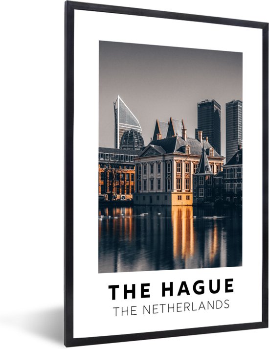 Fotolijst incl. Poster - Nederland - Den Haag - Architectuur - Water ...