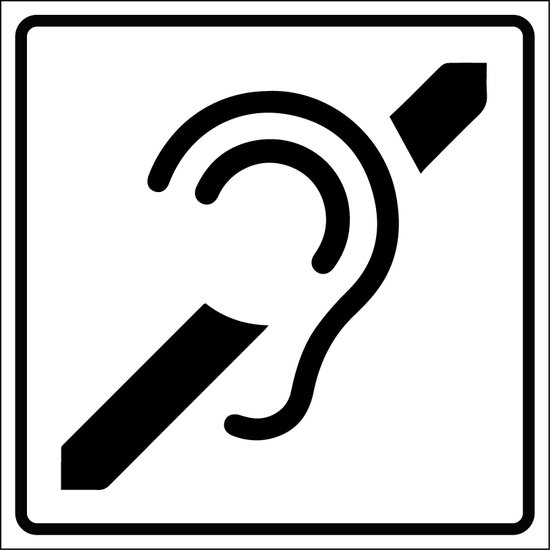 Slechthorend sticker, zwart wit 50 x 50 mm - 10 stuks per kaart | bol.com