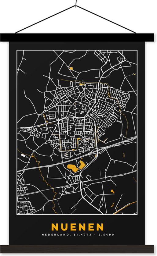 Posterhanger incl. Poster - Schoolplaat - Nuenen - Stadskaart ...