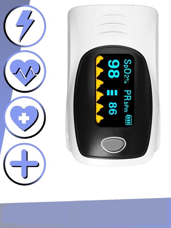 Belato Saturatiemeter - Zuurstofmeter - Zuurstofmeter vinger ...