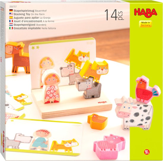 Haba peuter [2 jaar+] Stapelspeelgoed Boerderij | Games | bol.com
