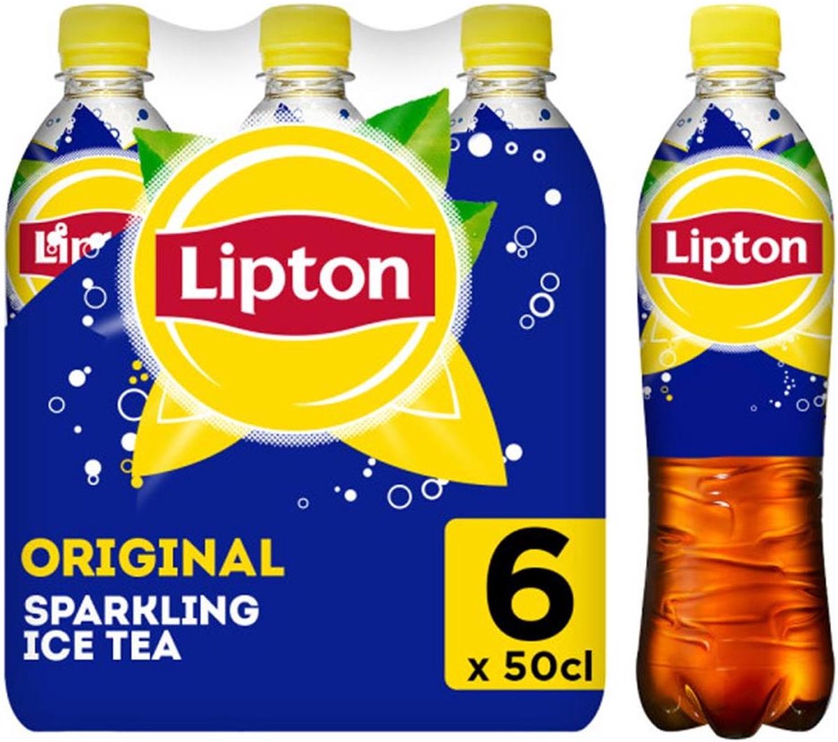 Lipton Ice Tea Sparkling - 50 cl - 24 Flesjes - 4 x 6 - Voordeelverpakking | bol