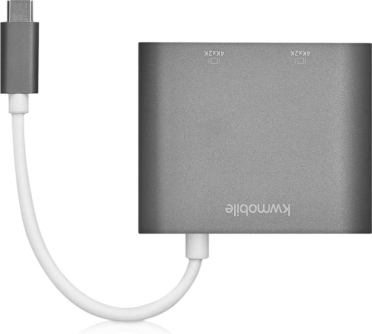 kwmobile USB naar HDMI Adapter - 2x HDMI 4K 30Hz Multipoort - 1x USB-C ...