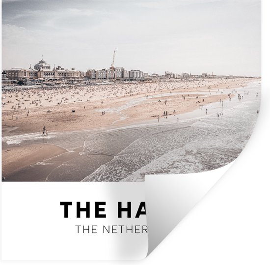 Muurstickers - Sticker Folie - Den Haag - Nederland - Strand - 100x100 ...