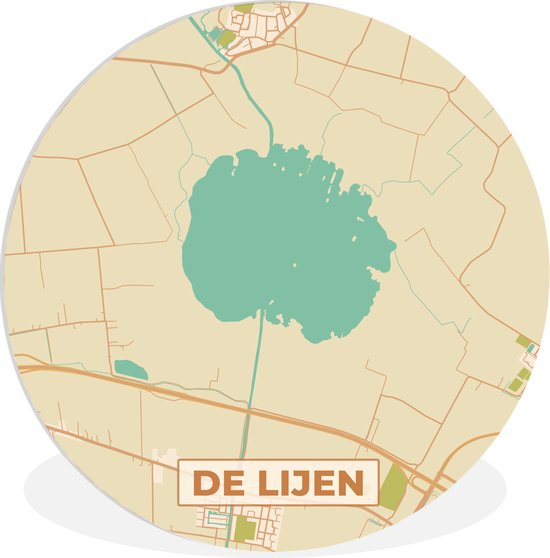Wall Circle - Wall Circle Indoor - Vintage - De Lijen - Map - Floor ...