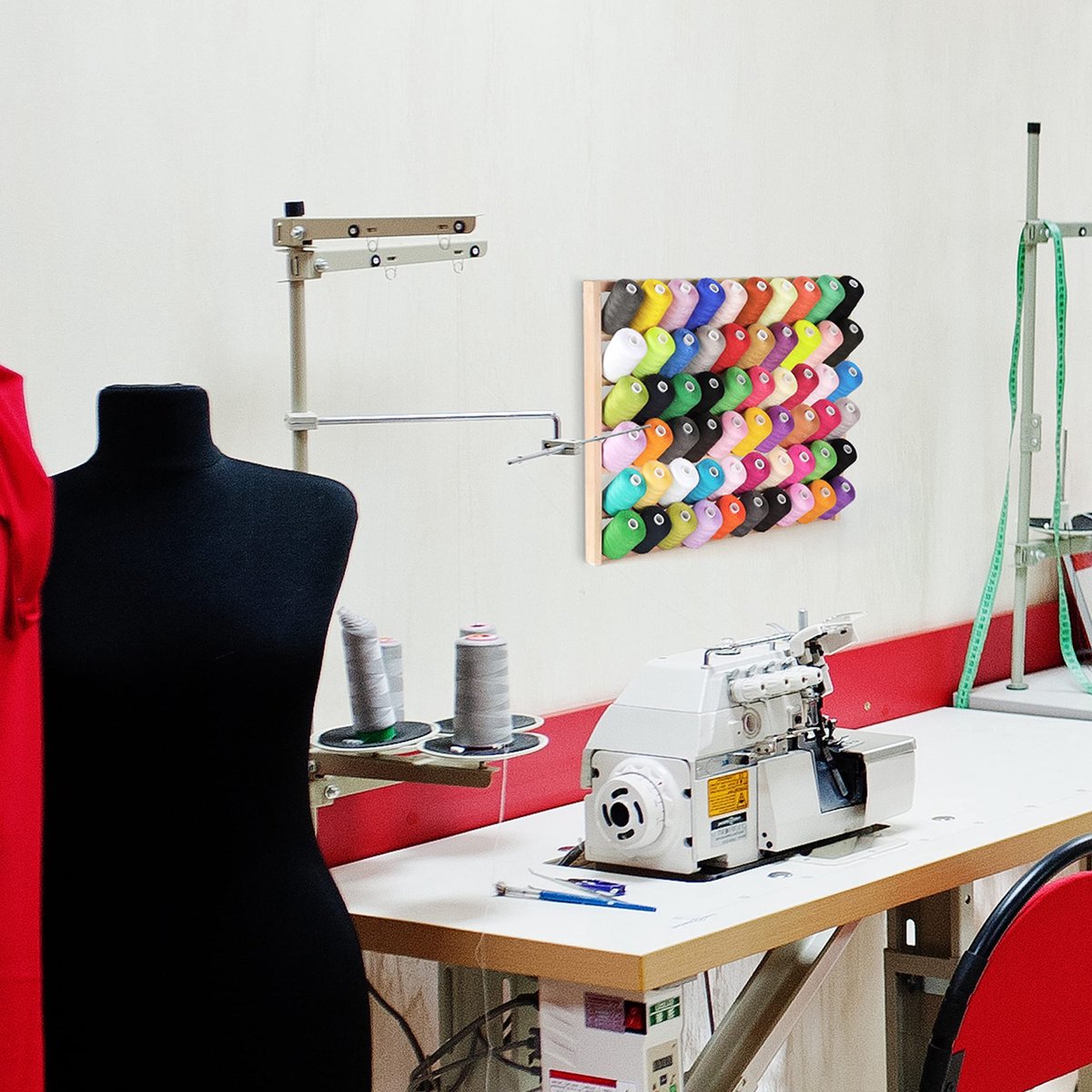 Kurtzy 60 Spoelen Muur Gemonteerde Draad Rek Houden - Draad Organizer ...