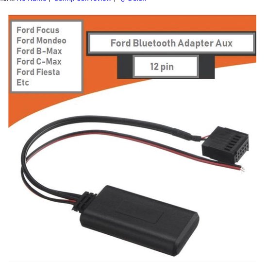 Ford Bluetooth Audio Adapter 12 Pin Aux Module Kabel Cd 6000 Cd6000 ...