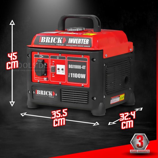 BRICK Inverter generator set max 1100W | bol