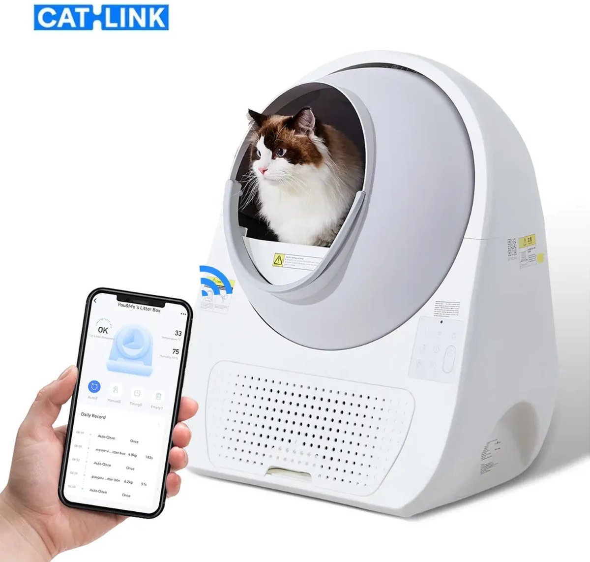 Catlink Scooper Pro X Luxury - Bac à litière autonettoyant avec contrôle Wi-Fi et APP... | bol.com