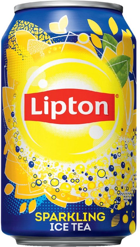 Lipton Ice Tea Sparkling - 24 x 330ml - Voordeelverpakking | bol