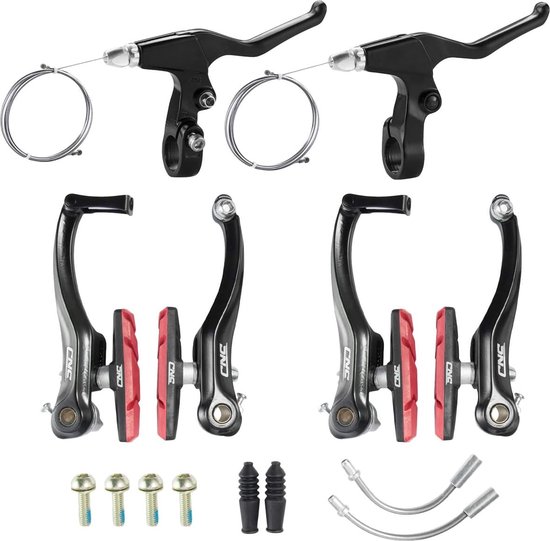 rem, fiets V-brake, aluminium fietsremset | bol