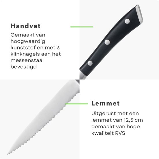 PRO Keukenmes - Utility Mes - Multifunctioneel - RVS - Kunststof ...