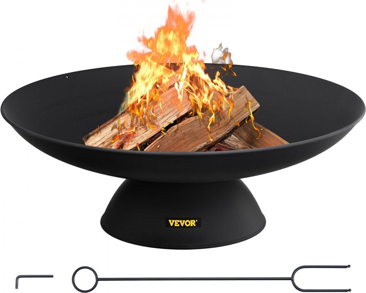 Dakta® Fire Pit Outdoor Brasero d'extérieur de 76 cm de diamètre Noir ...