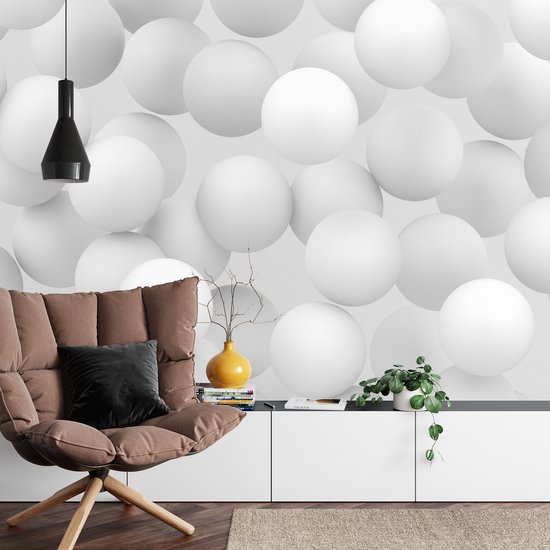 Fotobehang Witte Ballen | bol