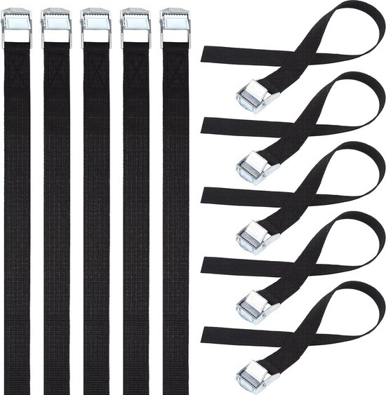 Sjorbanden kort, 10 stuks bevestigingsriemen, bevestigingsriem met ...