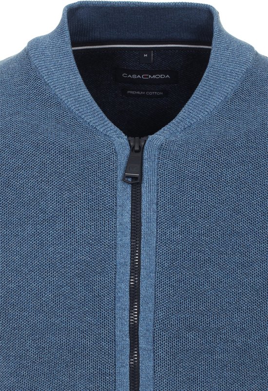 Casa Moda Vest Zip Blauw - Maat 3XL - Heren | bol