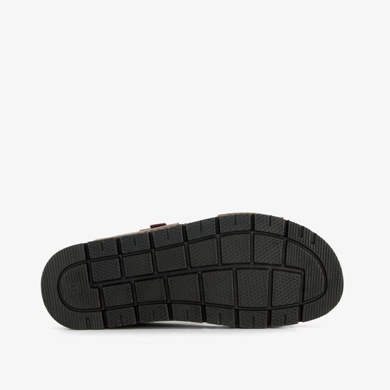 Van Beers leren heren slippers bruin - Maat 46 | bol