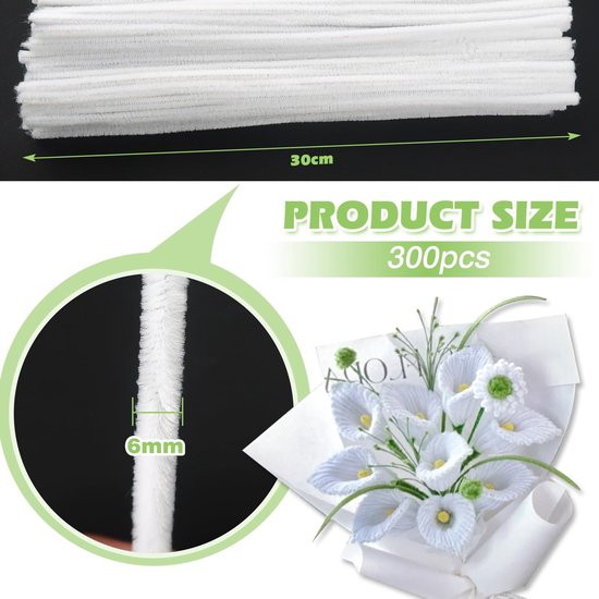 Dailygoods- Pijpenrager 300 Stuks - Chenilledraad - Knutselen ...
