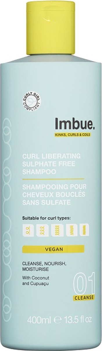 IMBUE. - Curl Liberating Shampoo - Sulfaatvrij - 400 ml | bol.com