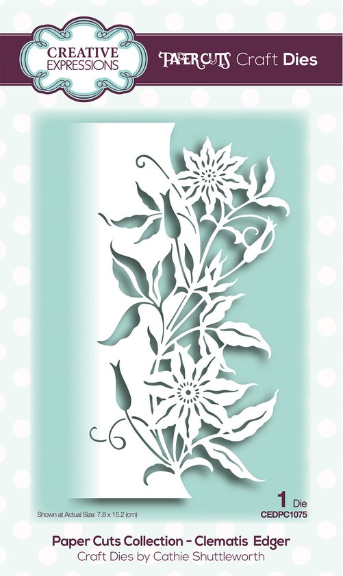Creative Expressions Paper cuts clematis edger craft die | bol.com