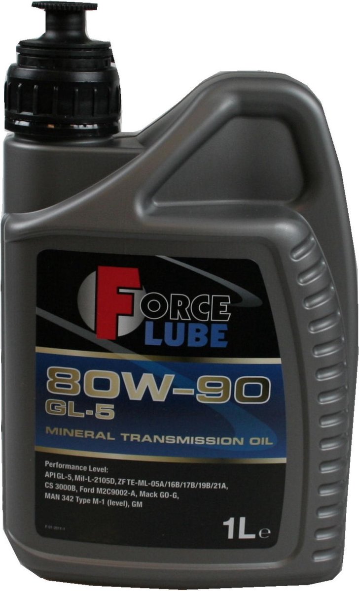 Force Lube Versnellingsbak Olie GL-5 - 80W90 - 1 liter | bol