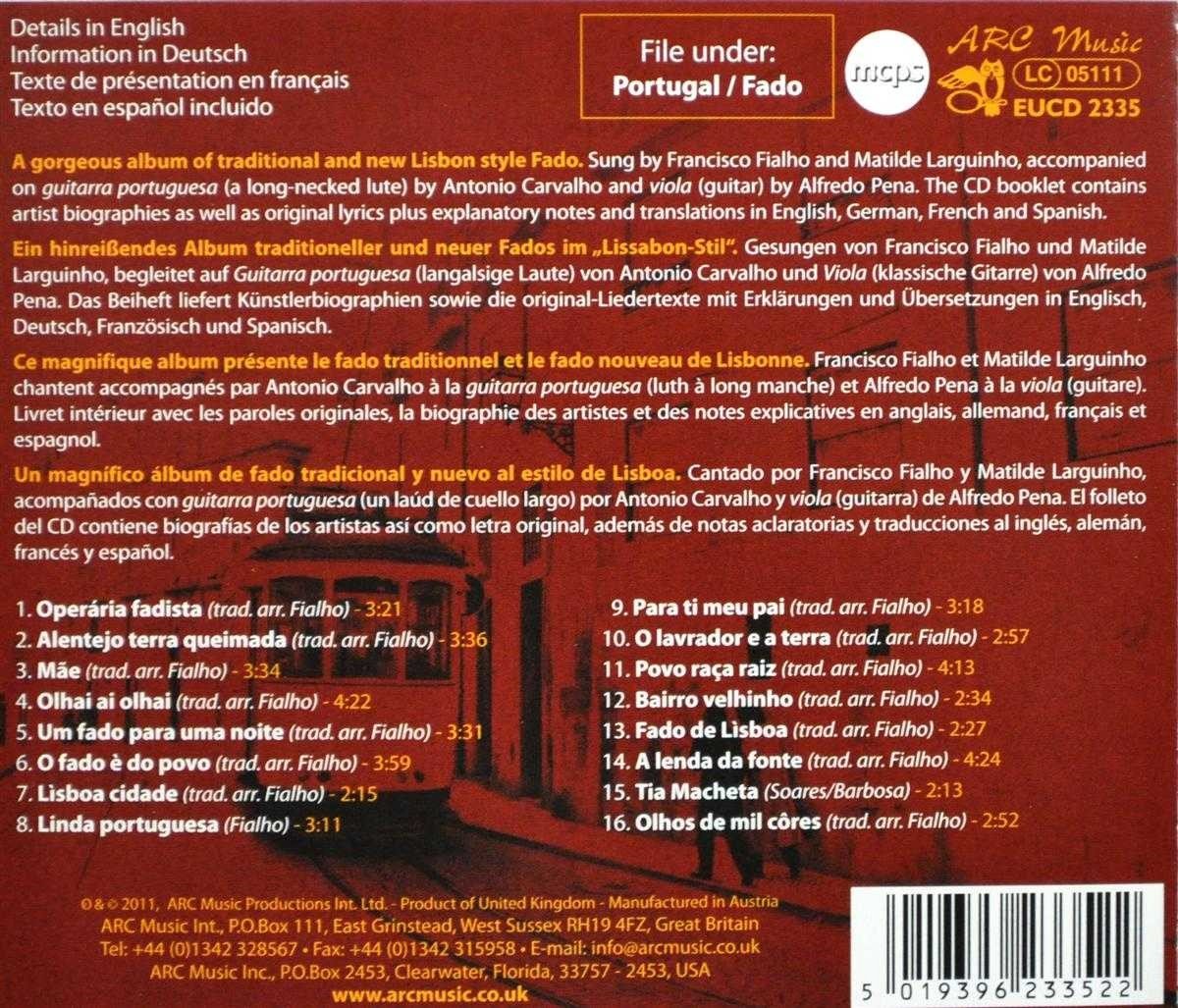 Francisco Fialho & Matilde Larguin - Fado De Lisboa - Fado Music Of Lisbon (CD),... | bol.com