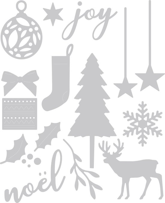 Sizzix Thinlits Mal Set 16Pak - Festive Set 662581 My Life Handmade | bol