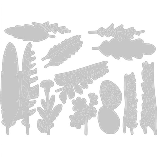 Sizzix Thinlits Snijmal Set - Funky Nature - 10 stuks | bol