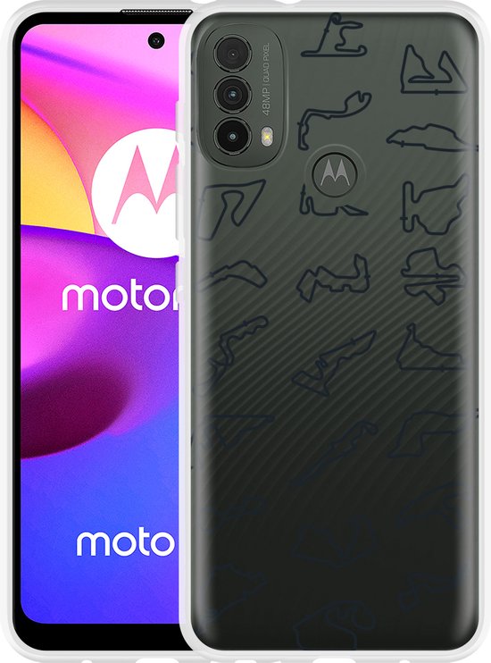 Motorola Moto E40 Hoesje Formula 1 Tracks - Designed by Cazy | bol