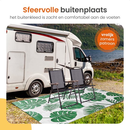 Goliving Buitenkleed Green Flora XXL – Tuintapijt – Buitentapijt ...
