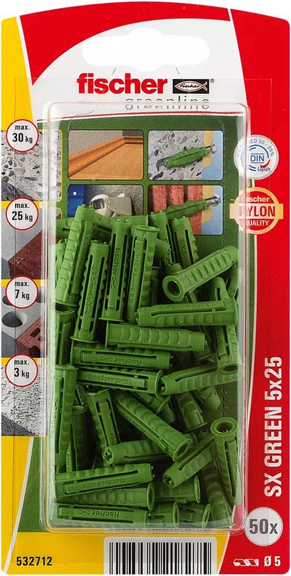 Fischer Pluggen Sx Green | bol