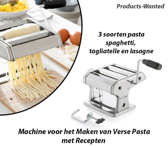 Machine voor het Maken van Verse Pasta met Recepten | bol