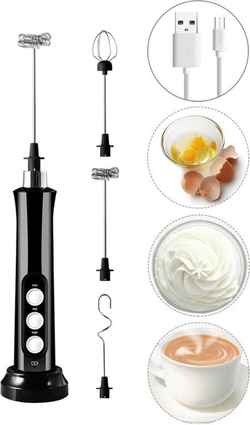 Goga-Electrische melkopschuimer-Handmatig-Melkopschuimer-... | bol