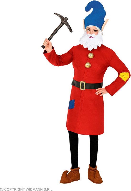 Widmann - Dwerg & Kabouter Kostuum - Luie Mijnwerker Kabouter Dopey ...