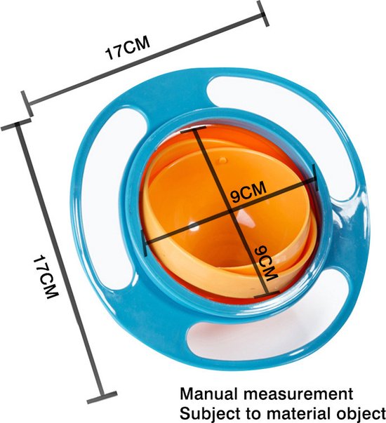 5 Stuks Kinderen Universele Gyros Eet Kom 360 Roteren Anti Knoei ...
