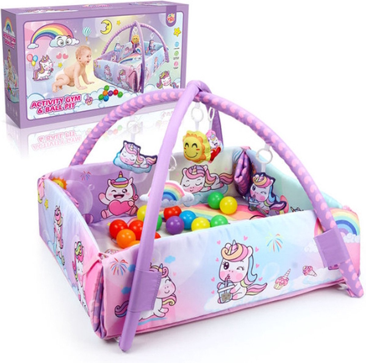 HomeBerg - Baby Ballen bad - 5 In 1 Oceaan Speelgoed - Ballenbak ...