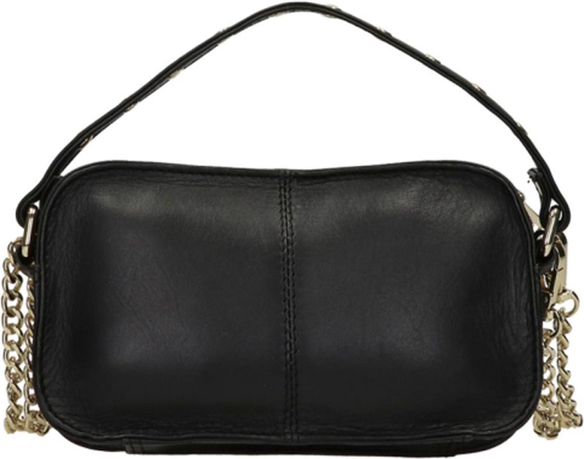 Nunoo Kleine Crossbodytas / Schoudertas Dames - Leer - Helena - Zwart | bol.com