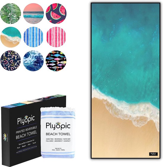 Microfiber strandhanddoek - zandvrij, sneldrogend, grote microfiber ...