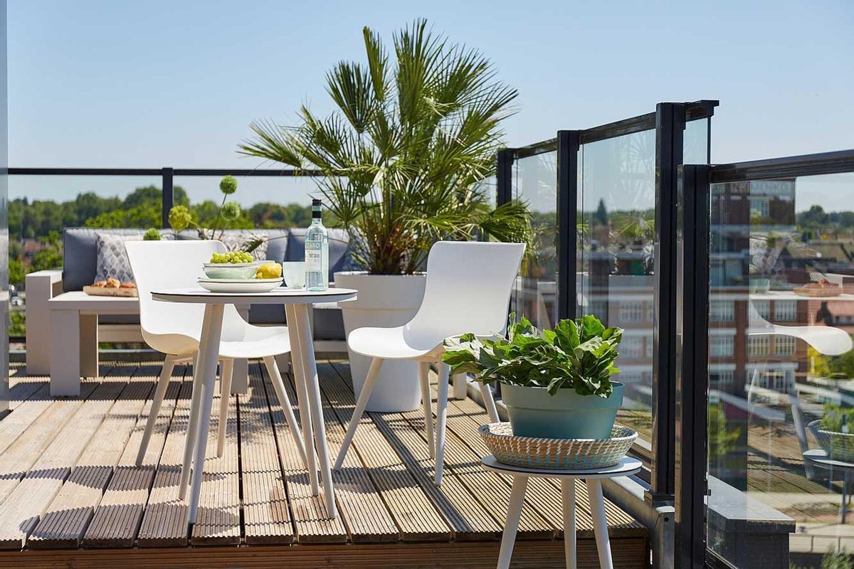 Hartman Sophie Studio Bistro Tuintafel HPL Rond - Ø66 X H70 Cm - Wit ...