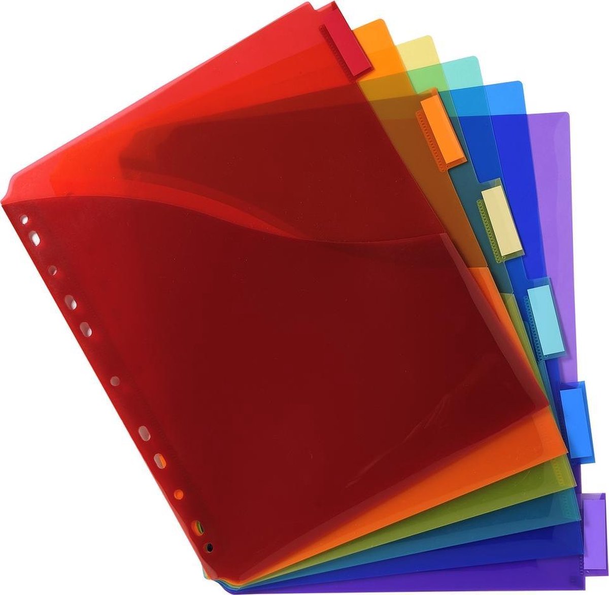 10x Tabbladen PP met L map en etikettenhouder - 6 tabs - A4 maxi | bol.com
