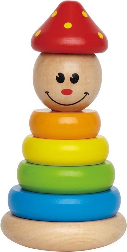 Hape Houten Stapeltoren Clown 16,5 Cm | bol.com
