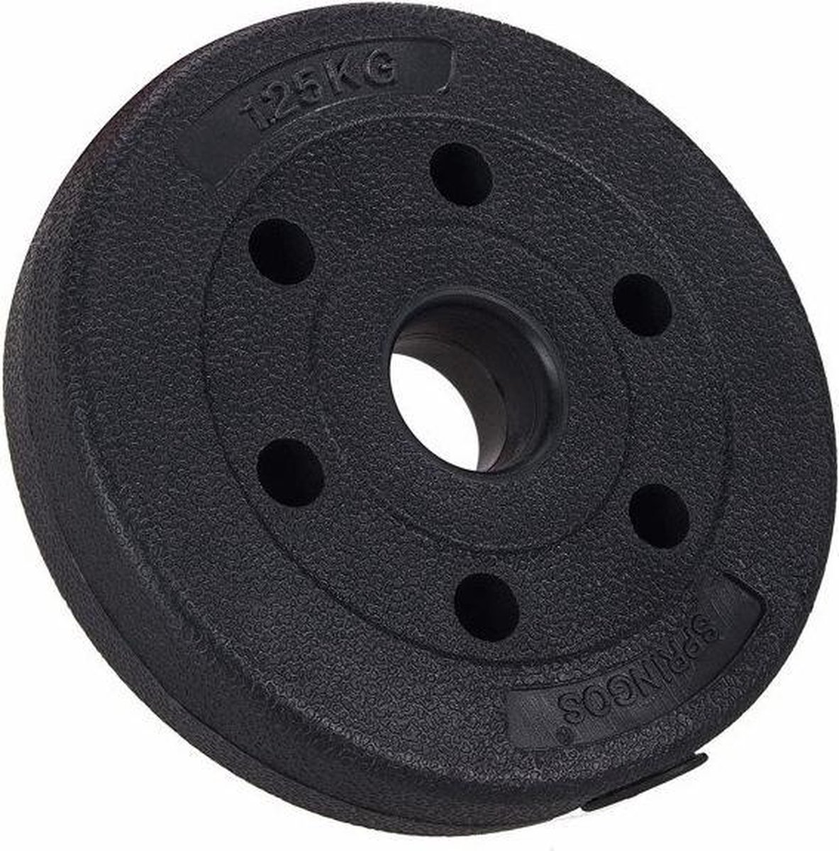 Halter gewicht - 1x 1,25 kg - halterstang diameter 29 mm - bitumen ...