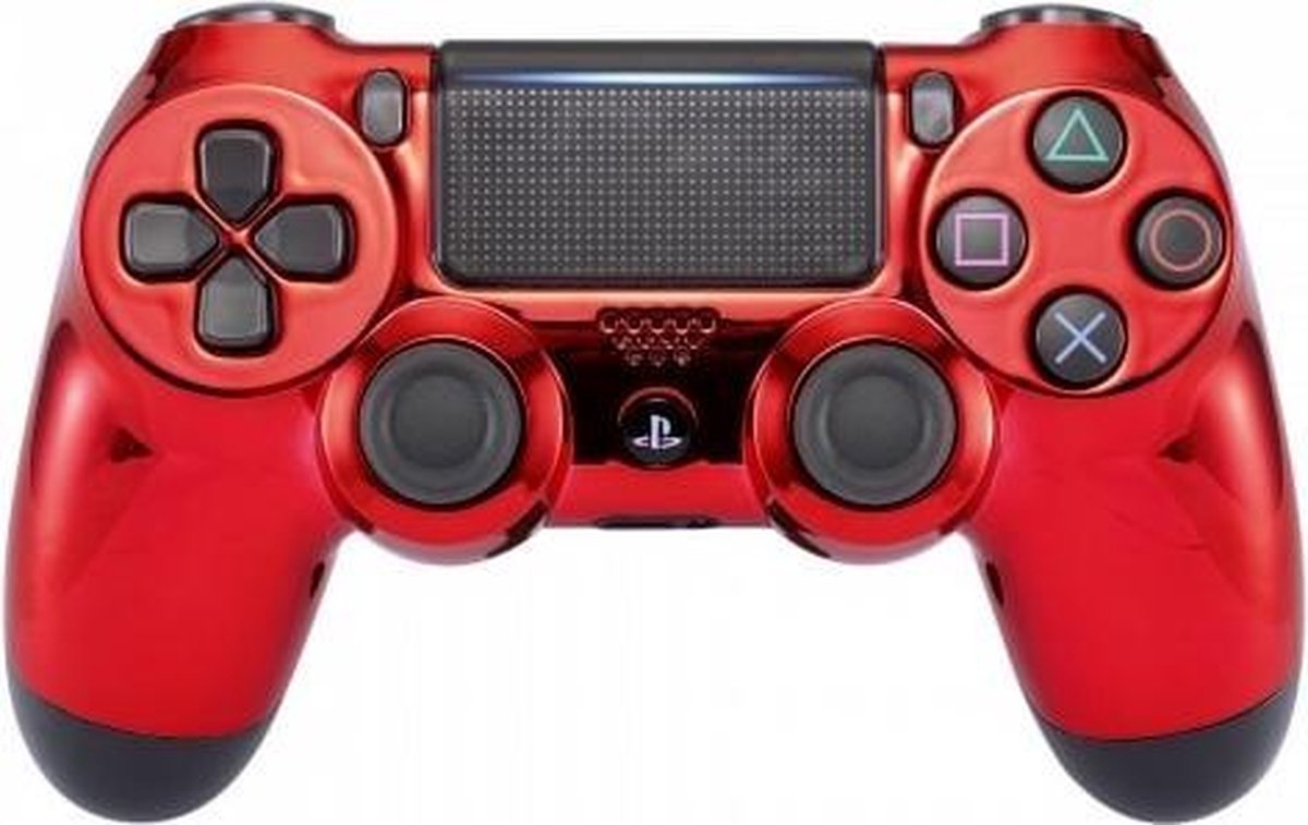 PS4, Wireless Dualshock 4 Controller V2 - Chrome Rood Custom | bol.com