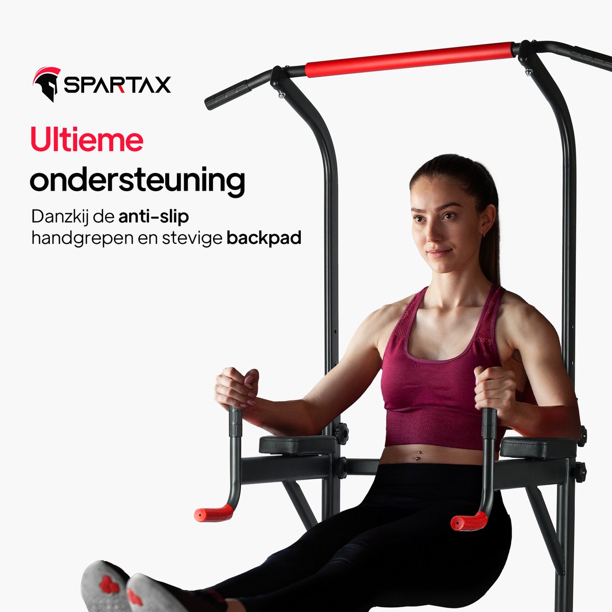 Spartax Pull up station -Verstelbaar 160-230 CM - Inclusief Handleiding ...